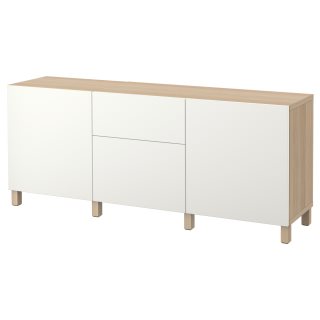 BESTÅ storage combination with drawers soft-closing, 180x42x74 cm 29195672