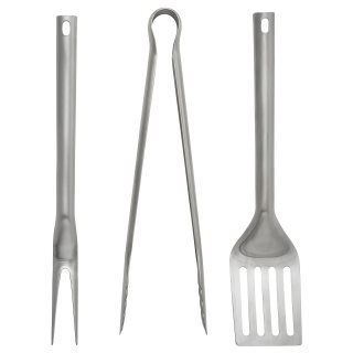 GRILLTIDER 3-piece barbecue tools set 90541923 | IKEA Cyprus