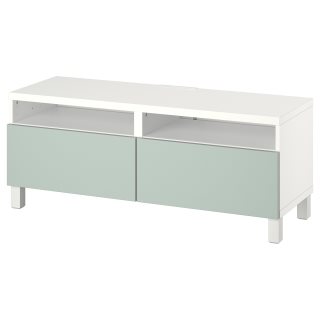 BESTÅ TV bench with drawers soft closing, 120x42x48 cm 99435876